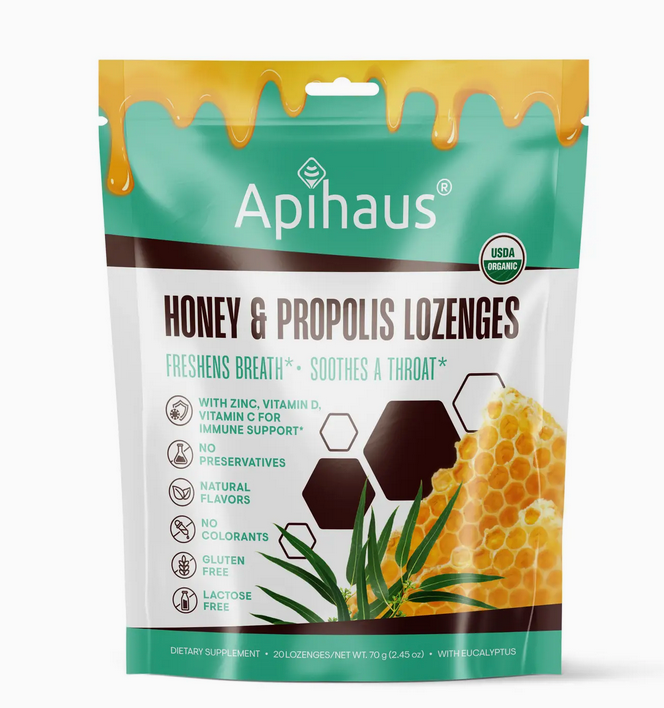 Honey and Propolis Lozenges with Eucalyptus – Pure Prairie